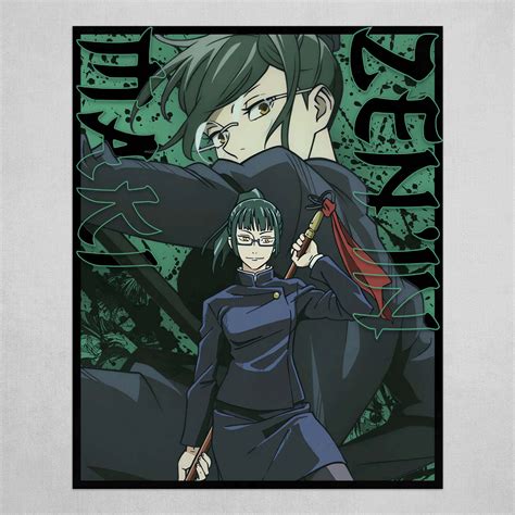 Download Maki Zenin Anime Character Art Wallpaper Wallpapers Com