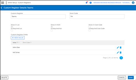 Create Custom Fields Using Custom Registers Civilpro