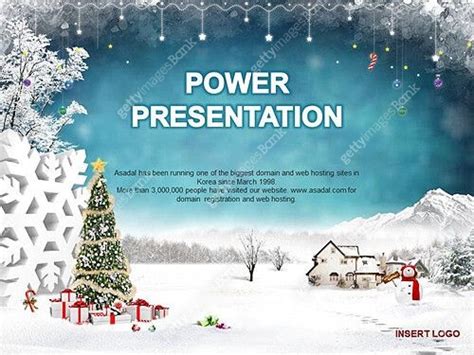 Ppt파워포인트메인페이지크리스마스트리선물눈겨울계절눈사람배경 이미지 Ppt215018 게티이미지뱅크