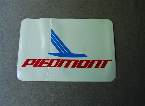 1980s Piedmont Sticker Piedmont Airlines Speedbird Aviation