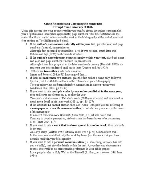 Pdf Citing Reference And Compiling Reference Lists Dokumentips