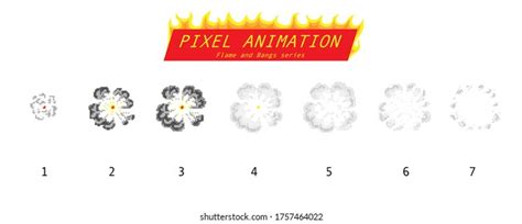 Pixel Art 8 Bit Fire Objects 库存矢量图（免版税）1757464022 Shutterstock