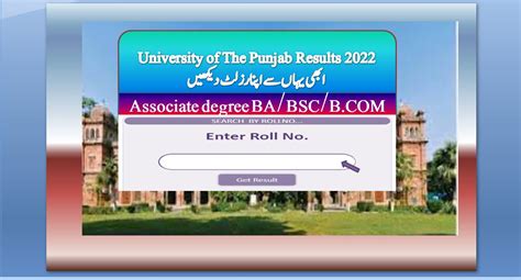 Punjab University Result Ba Bsc And B Com I Ii Ik News
