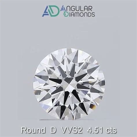 Round D Vvs2 451 Carat Igi Cvd Hpht Lab Grown Created Diamonds Size