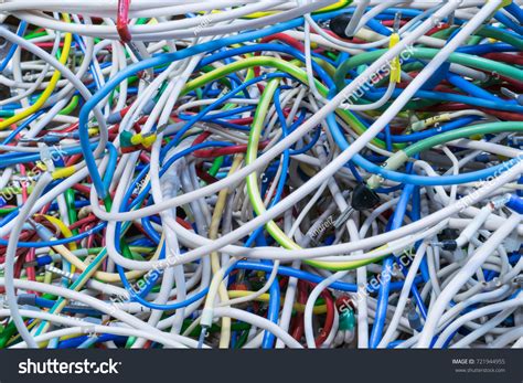 Bunch Electric Wires Different Colors Very Stock Photo Shutterstock