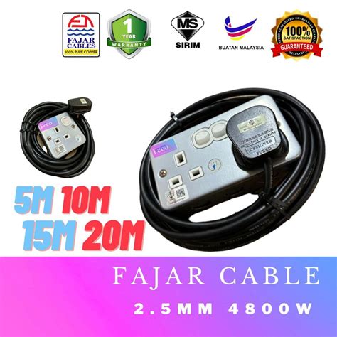 Heavy Duty Super Thick Cable Fajar Cable 3core Flexible Cable Extension