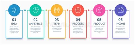 Process Columns Infographic Business Steps Chart Workflow Layout