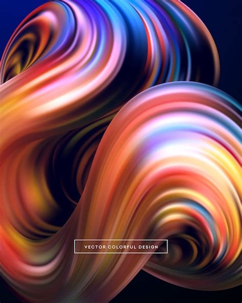 Premium Vector Abstract Colorful Fluid Background