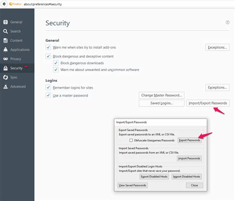 using keepass with firefox or chrome