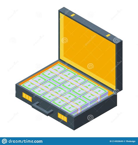 Cash Inheritance Icon Isometric Style Stock Vector Illustration Of Banknote Heap 214920649