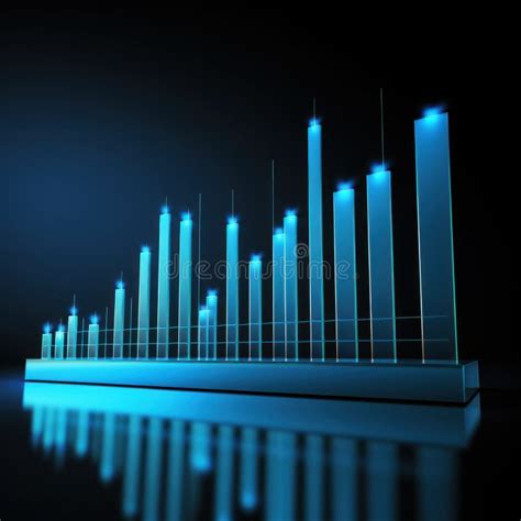 A Chart Or Graph Showing A Steady Increase In Profits Or Growth Stock Illustration