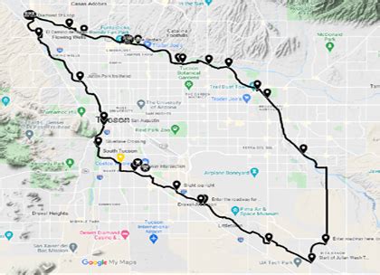 Tucson Loop Interactive Map Chuck Huckelberry Loop Free Maps