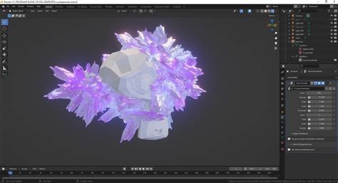 Procedural Crystal Generator For Blender Blender