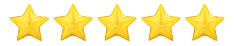 5개의 노란 별이 광택있는 색상입니다 게임 에 대한 성과 웹 사이트 직원에 대한 고객 평가 피드백 개념 3d 디자인 벡터