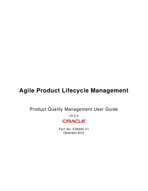 Fillable Online Agile Product Lifecycle Management Oracle Help Center Fax Email Print