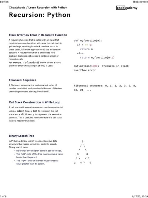 Recursion Pdf