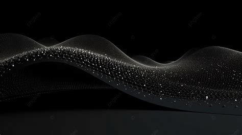 미래 입자 효과가 있는 어두운 검은 파도의 3d 렌더링된 애니메이션 웨이브 효과 다이나믹 웨이브 흐름 배경 배경 일러스트 및 사진 무료 다운로드 Pngtree