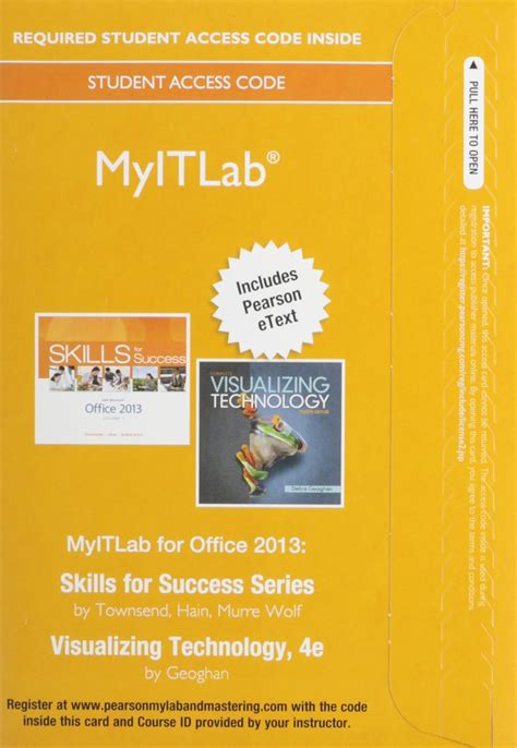 Mylab It With Pearson Etext Access Card For Skills 2013 With Visualizing Technology Complete