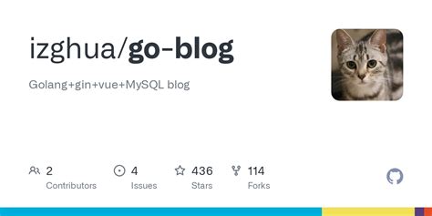 Github Izghua Go Blog Golang Gin Vue Mysql Blog