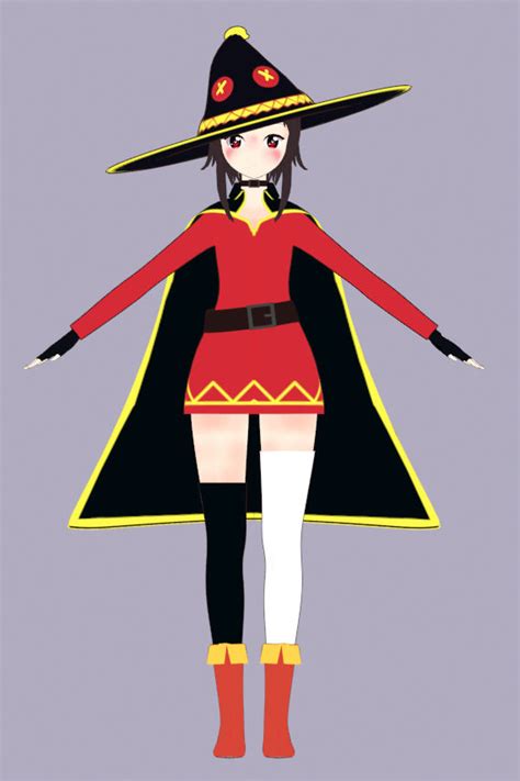 Megumin Konosuba 3d Wip By Voldiecode On Deviantart
