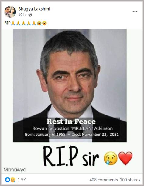 British Actor Rowan Atkinson Is Not Dead Fake Rumors Go Viral On