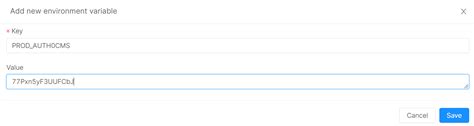 Manage Environment Variables With Gitlab Mia Platform Documentation
