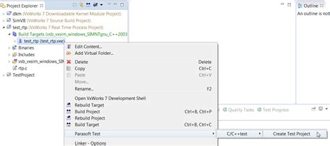Using Test Projects With The Cctest Wind River Workbench Plugin