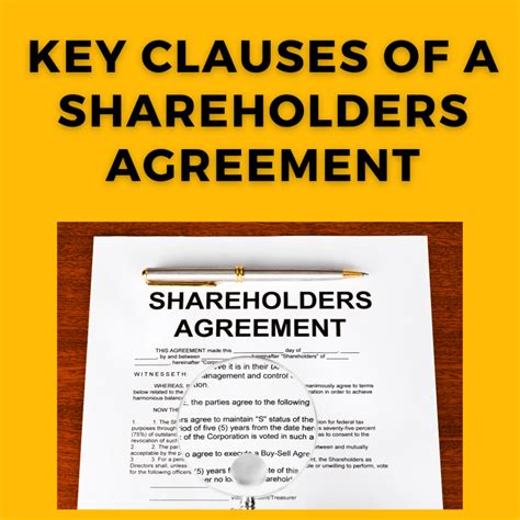 Key Clauses Of A Shareholders Agreement BETTERING RESULTS