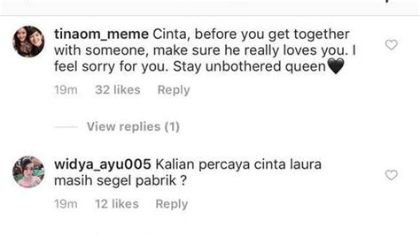 Komentar Nyeleneh Netizen Soal Foto Foto Mesum Cinta Laura And Eks Kekasih