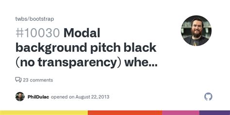 Modal Background Pitch Black No Transparency When Customized Issue Twbs Bootstrap