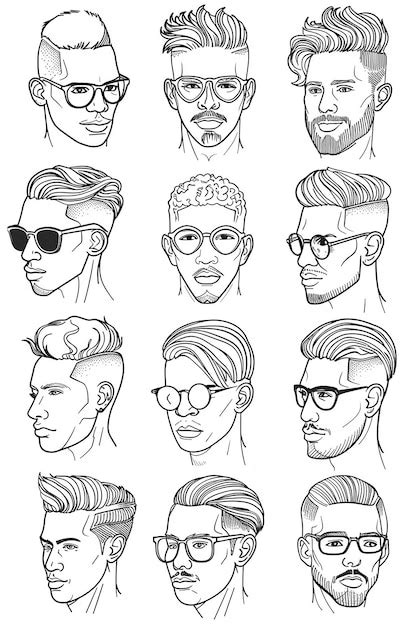 Premium Photo Men Hair Styles