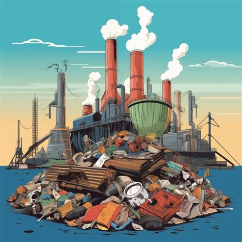 Illustration Of A Company That Pollutes The Environment Environmental