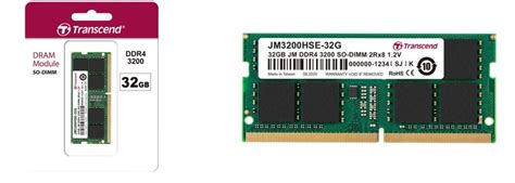 Transcend 32gb Ddr4 3200mhz Ram