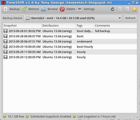 Backup Is There Such A Thing As A Restore Point In Ubuntu Ask Ubuntu