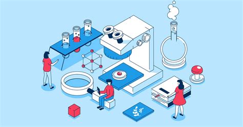Science Laboratory Isometric Concept Illustrations Ft 3d And Isometry Envato