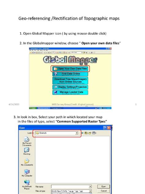 Georeference From Global Mapper Pdf