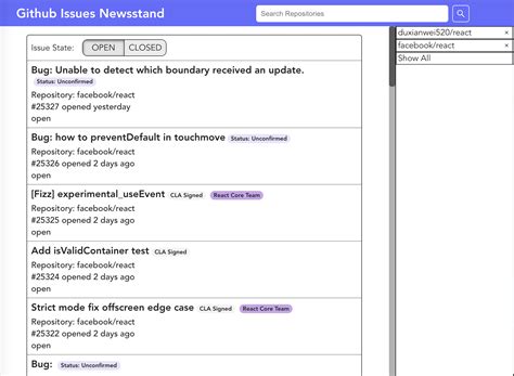 Github Wgnatorgithub Issues Newsstand Search And Subscribe To