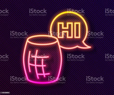 검은 색 배경에 격리 된 빛나는 네온 라인 음성 도우미 아이콘 음성 제어 사용자 인터페이스 스마트 스피커 벡터 3차원 형태에 대한 스톡 벡터 아트 및 기타 이미지 Istock