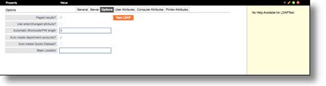 LDAP AD Integration Properties Options Tab PriApps SSO Admin Guide V22 5