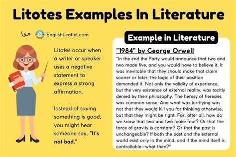 Litotes Examples In Literature Englishleaflet