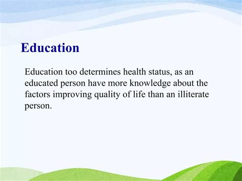 Factors Influencing Health Pptx