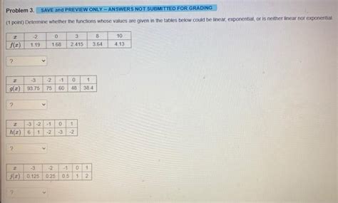 solved problem 3 save and preview only answers not