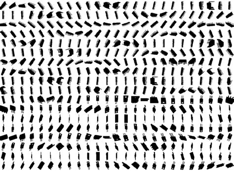 Sample Binary Images Captured For Various Views Of Exemplary Ic