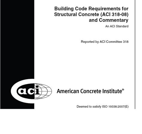 Aci 318m 08 Building Code Requirements For Structural Concrete And