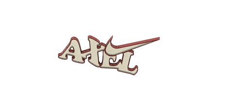 Free Obj File Luminous Name Axel Logo 🧒・3d Print Design To Download・cults