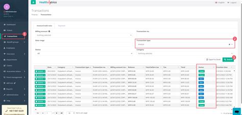 Transactions Check For Pending And Outstanding Invoices HealthMetrics Sdn Bhd