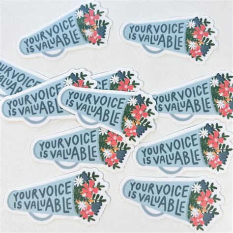 Your Voice Is Valuable Sticker Oh Happy Dani