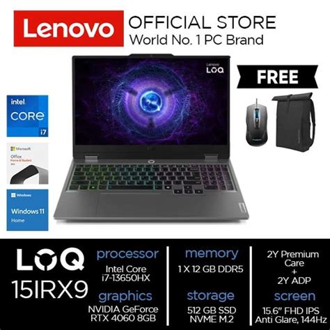 Jual Lenovo Loq 15irx9 Core I7 13650hx 12gb 512gb Rtx 4060 8gb W11 Ohs Di Seller Flixx Id