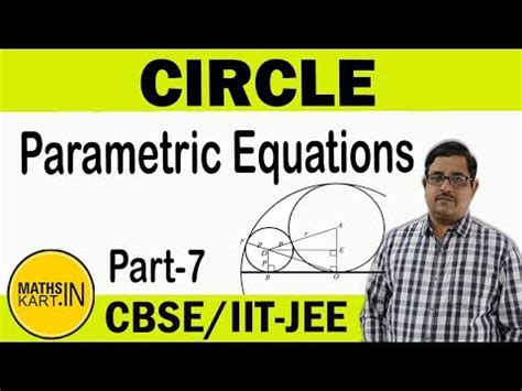 Parametric Equation Of Circle Video Lecture Crash Course For JEE
