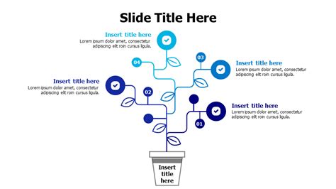 5 Branches Technology Template Inforgraphics And Slides